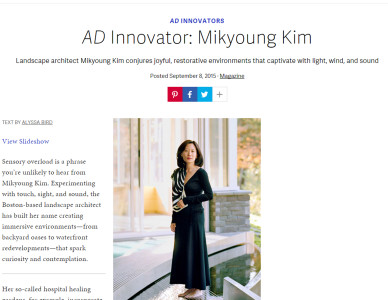 Architectural Digest Features Mikyoung Kim | Mikyoung Kim Design - Our ...